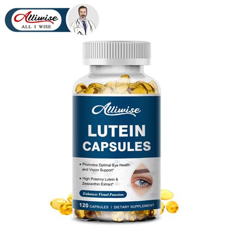 Alliwise Lutein With Zeaxanthin Capsule Supplement For Eye Health To