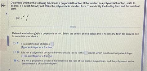 Solved Determine Whether The Following Function Is A Chegg