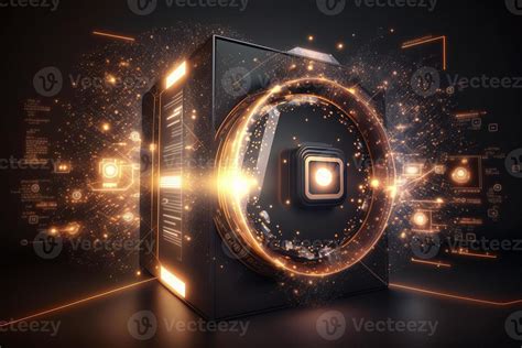 Futuristic Big Data Visualization Concept Visual Information