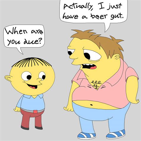 Ralph Thinks Barney Is Pregnant By Rocketspruggs On Deviantart