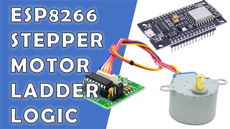 10 Programming Stepper Motors Esp8266 Flprog Ladder Logic Youtube