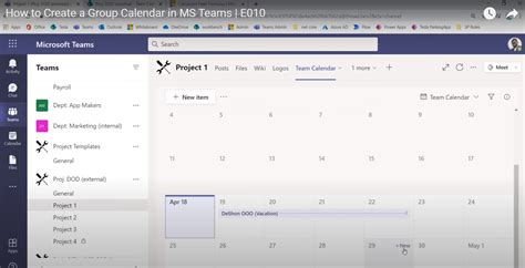 A Guide To Creating A Team Calendar In Ms Teams