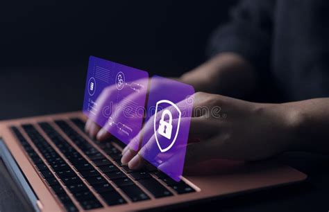 Cybersecurity Woman And Computer With Global Info With Map Graphic For Phishing And Hacker Data