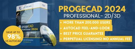 ProgeCAD D D Professional AutoCAD Alike Perpetual Licenses