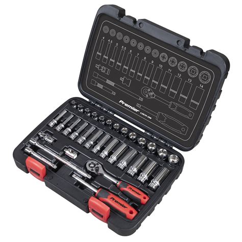 Sealey Lock On™ Socket Set 14sq Drive 32pc Wow Tools