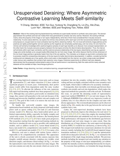 Unsupervised Deraining Where Asymmetric Contrastive Learning Meets