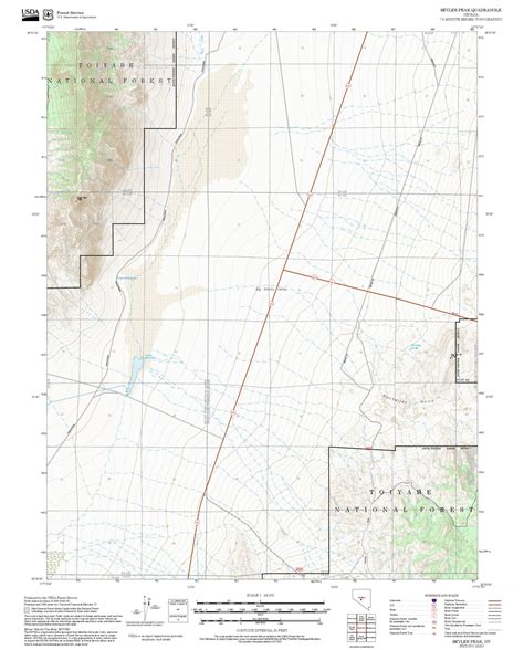 2025 Forest Service Topo Map Of Seyler Peak Nevada Mytopo Map Store