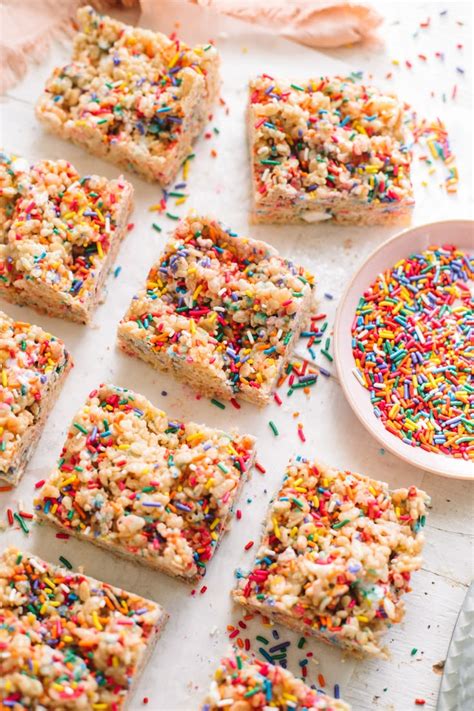 Rainbow Sprinkle Rice Krispie Treats Recipe