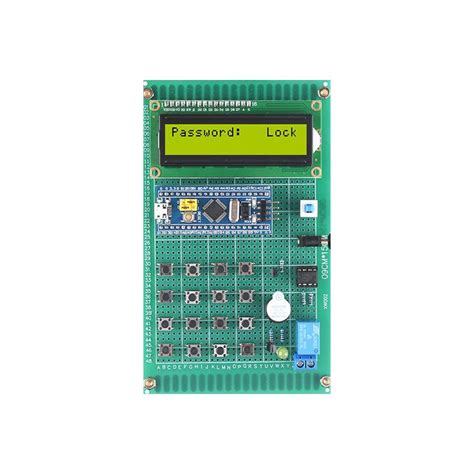 基于51单片机 stm32指纹电子密码锁设计开发板电子实验diy学习板 虎窝淘