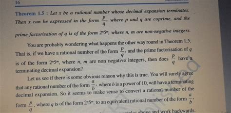 16theorem 15 Let X Be A Rational Number Whose Decimal Expansion Termi