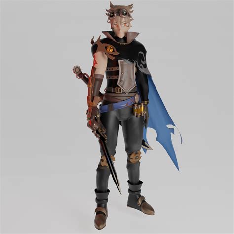 zain ul abdin 3d character for game