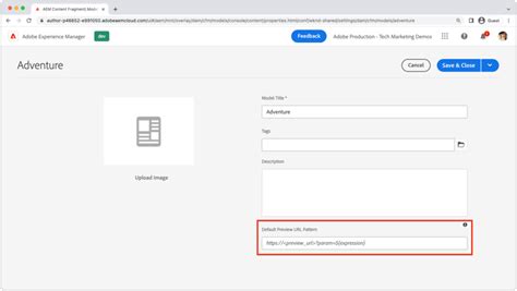 content fragment preview adobe experience manager