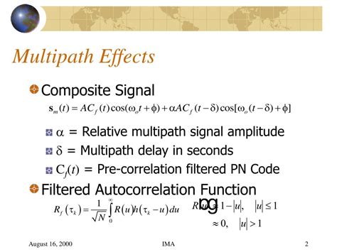 Ppt Mathematics Of Multipath Distortion Powerpoint Presentation Free