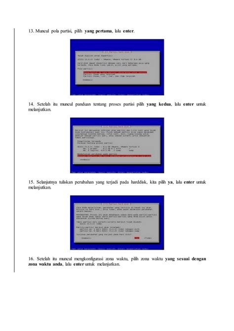 Langkah Langkah Instalasi Debian PDF