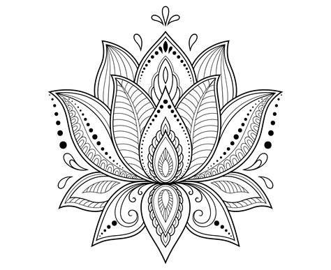 Lotus Svg Zentangle Svg Flower Svg Mandala Svg Cricut 226066 Riset