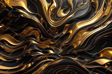 3d 추상 벽지 3차원 어두운 황금색과 검은색 배경 황금색 벽지 검은색과 황금색 배경 프리미엄 사진