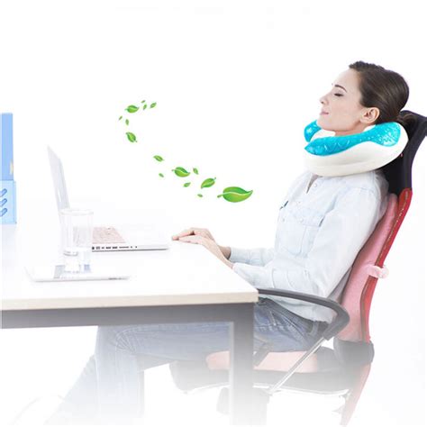 U Shaped Gel Traveling Memory Foam Cooling Pillow Neck Cervical Support