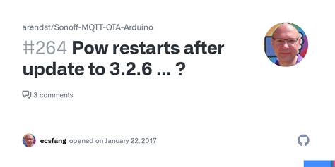 Pow Restarts After Update To 326 · Issue 264 · Arendstsonoff