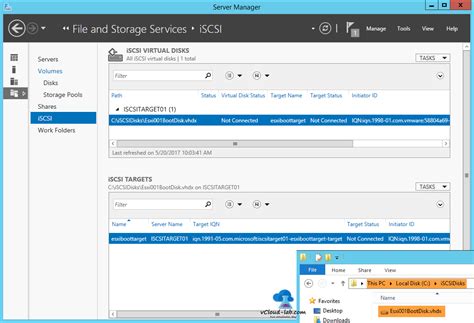 Microsoft Windows 2012 R2 Iscsi Target Storage Server For Esxi And