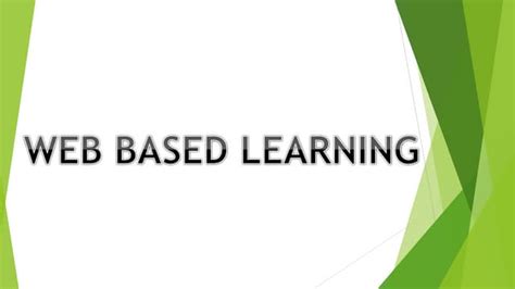 Web Based Learning Autosaved Pptx