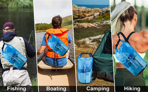 Beesgarden Waterproof Dry Bag 20l 10l 5l Beach Backpack With Phone Dry