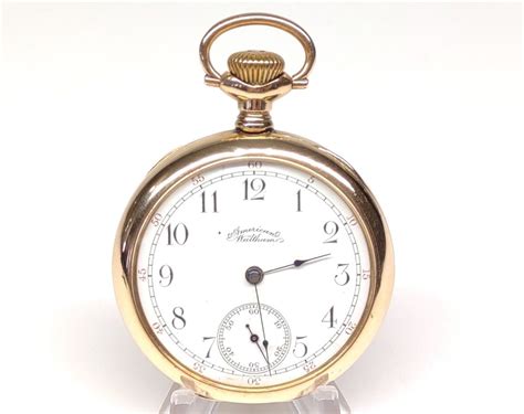 1895 14k Gold Waltham Model 1888 Pocket Watch Auction