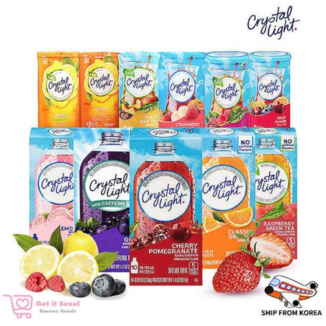 Crystal Light 5 Best Flavors Sugar Free On The Go Drink Mix 1 Box Of 10