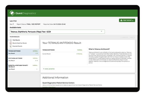 Tetanus Diphtheria Pertussis Tdap Test