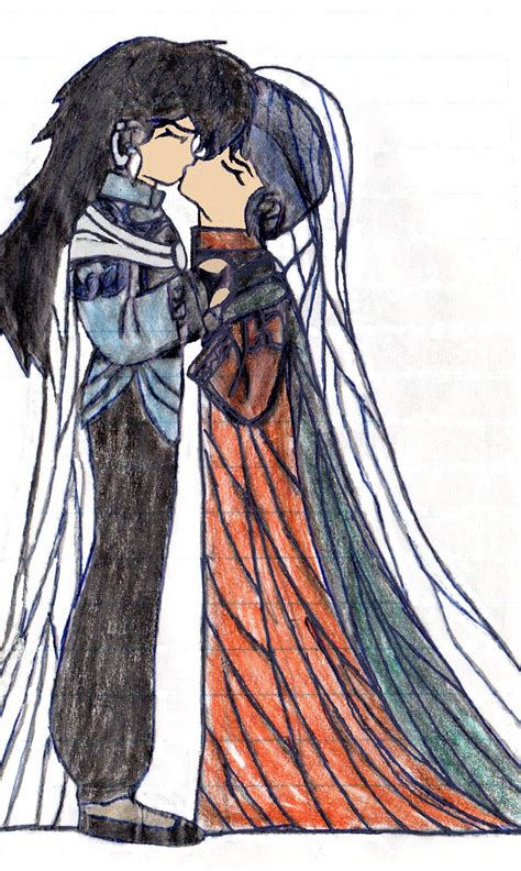 Ranma Saotome And Akane Tendo The Wedding Kiss By Empress
