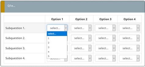 Array Numbers Matrix Exclude Some Arrays From The Dropdown Menu