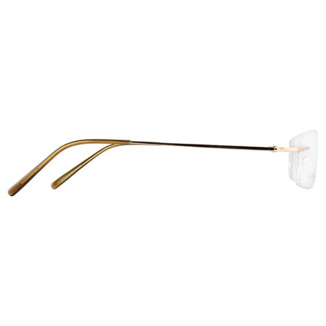 Gold Rimless Computer Glasses With Anti Glare Coating Buy Computer