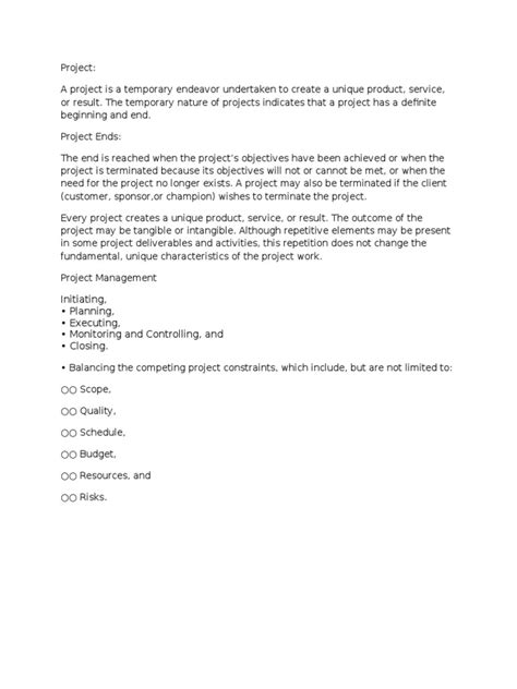 Initiating Planning Executing Monitoring And Controlling And Closing Pdf