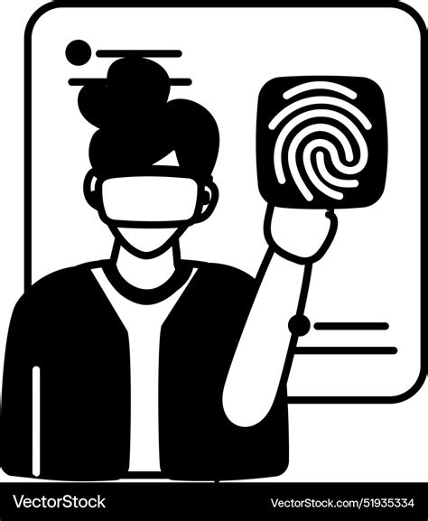 Biometric Authentication Royalty Free Vector Image