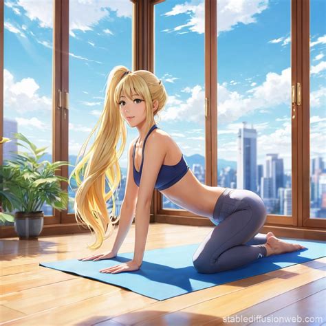Hyper Realistic Anime Yoga Instructor Stable Diffusion Online