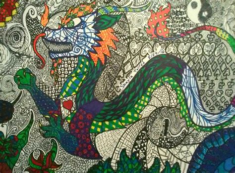 Zentangle Dragon By Shankya On Deviantart