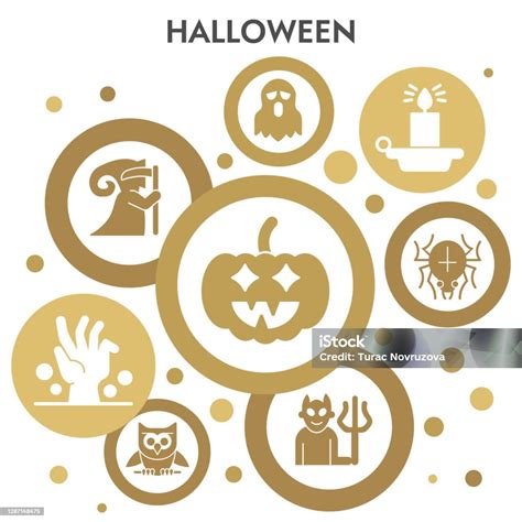 아이콘이 있는 할로윈 인포그래픽 디자인 템플릿입니다 흰색 배경의 초자연적 인 활동 인포그래픽 시각화 디자인 밤 마법 인포그래픽을