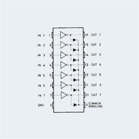 Uln2003 Darlington Transistor Array Ic