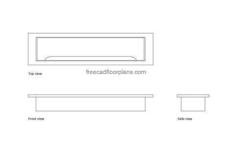 Rectangular Grommet Free Cad Drawings