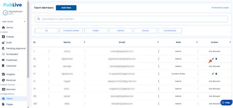 how to add members into the dashboard publive support