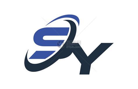 Sy字母logoblueswoush插画图片下载 正版图片402340315 摄图网