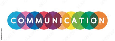 Vector Illustration Of A Communication Concept The Word Communication