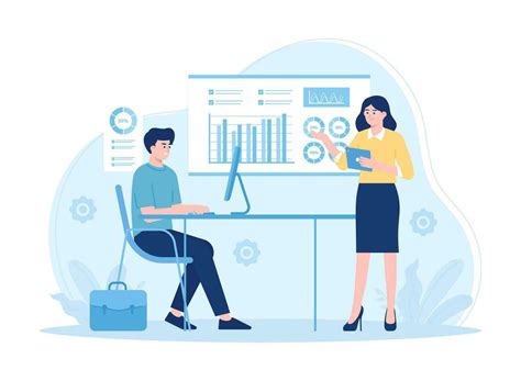 Analyzing Work Projects Concept Flat Illustration 33232825 Vector Art At Vecteezy
