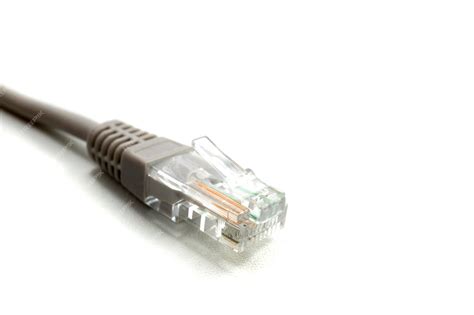 premium photo gray lan network connection ethernet cable internet