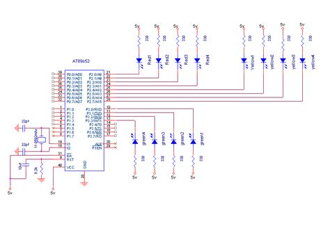 Eprlabs 4 Way Traffic Light Controller Using Microcontroller