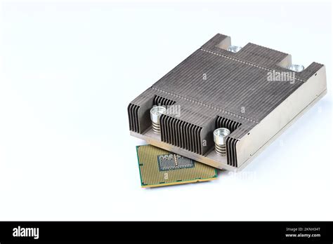 Cpu With Heat Sink Computer Processor Cooler Radiator Equipment