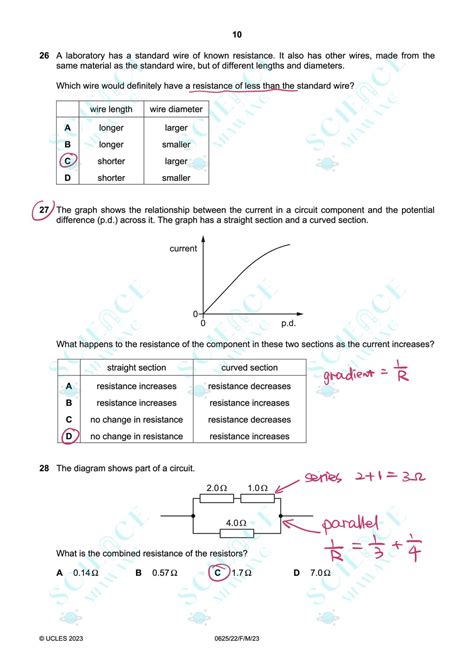 Igcse 2023 Febmar Paper 0625 Physics With Explained Answers Rigcse