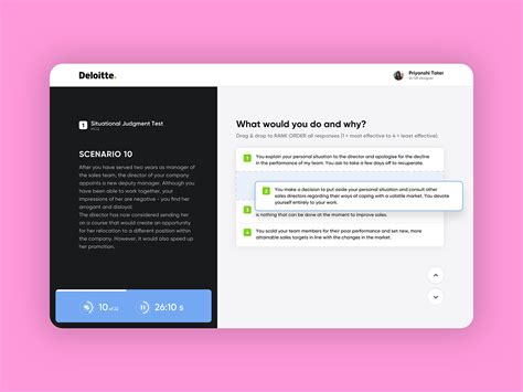 Assessment Tool For Deloitte On Behance