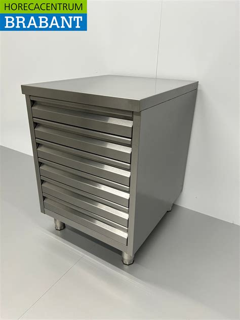 Stainless Steel Work Cabinet Drawer Cabinet 6 Drawers Premium Line For