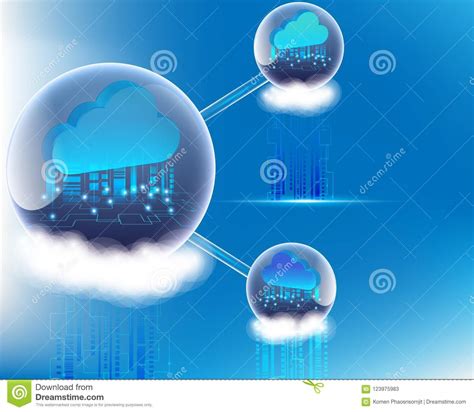 Cloud Computing Business Transaction Data Storage Technology Stock
