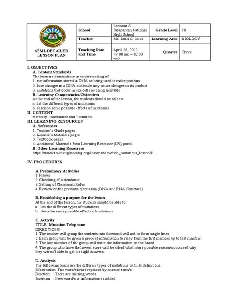 Heredity Mutation Types And Effects Pdf Mutation Gene